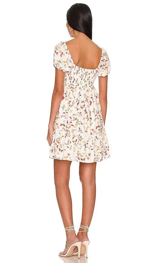 Bcbgeneration Knot Front Dress In White In Flying Butterflies - 72% Off |  Editorialist