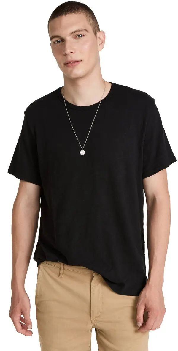 Rag & Bone Classic Flame Tee - Jet Black