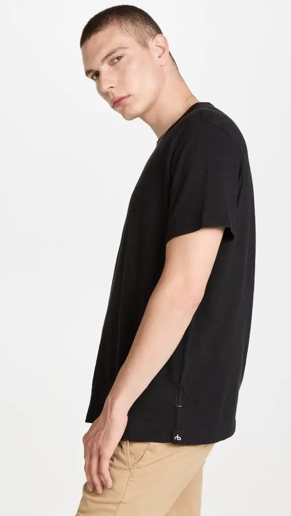 Rag & Bone Classic Flame Tee - Jet Black
