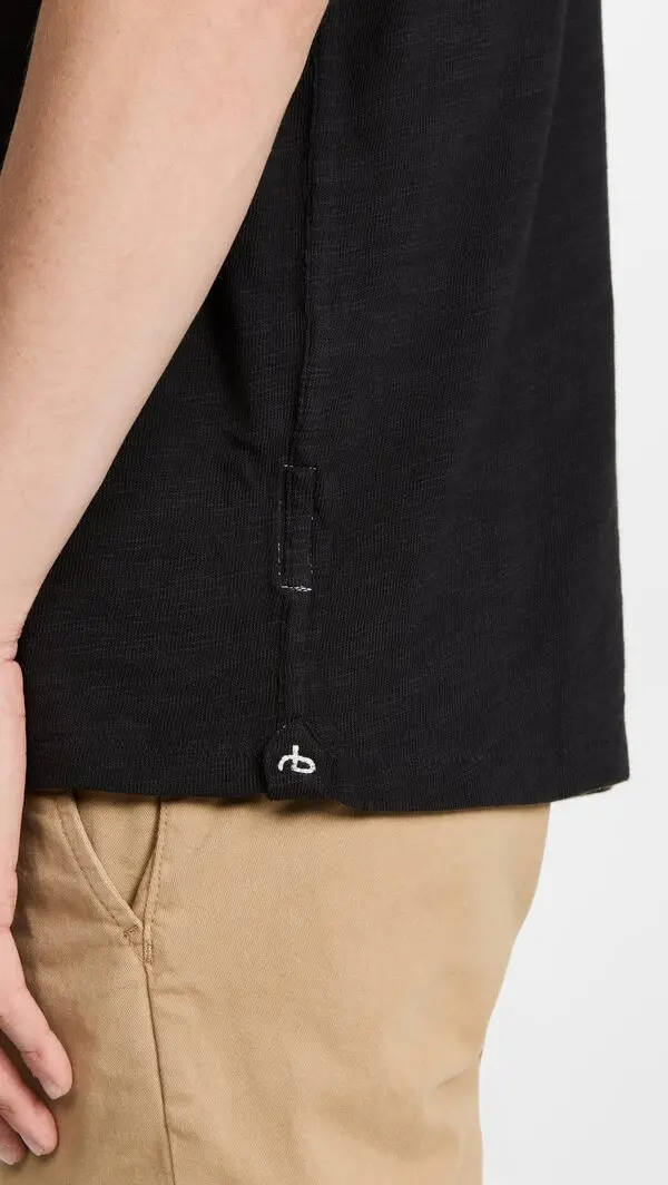 Rag & Bone Classic Flame Tee - Jet Black