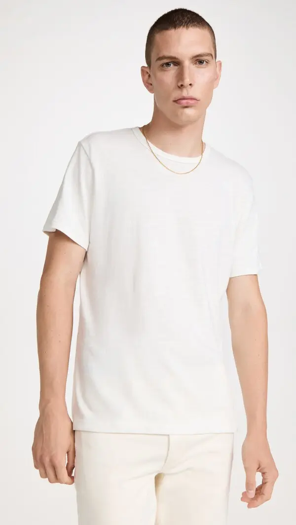 Rag & Bone Classic Flame Tee - White