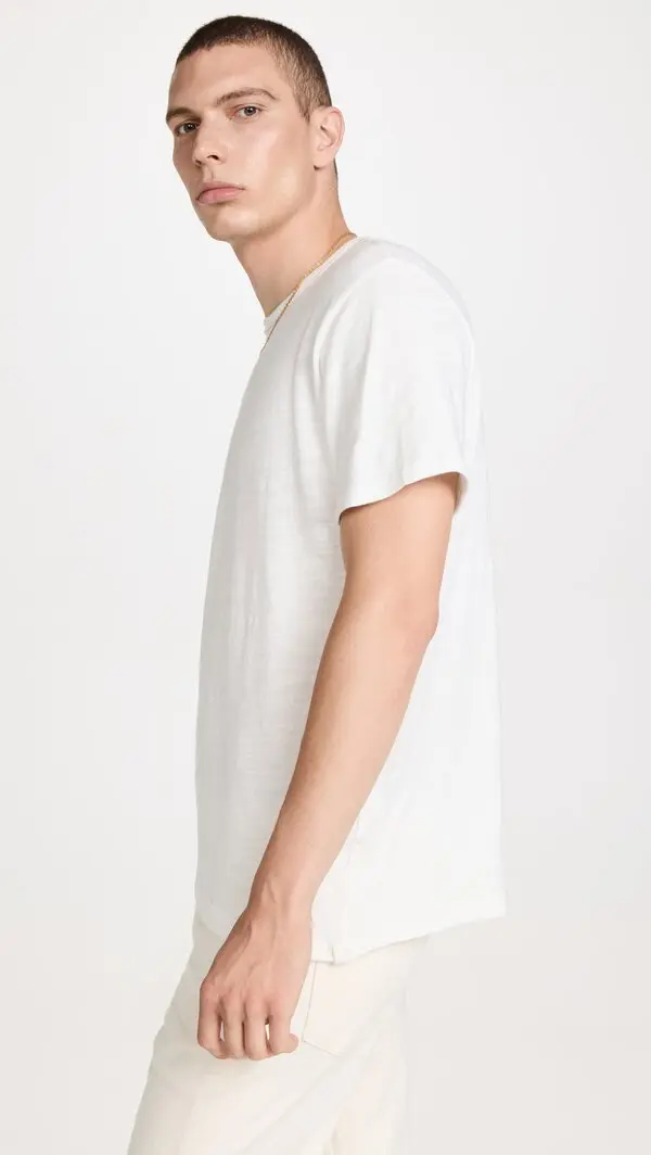 Rag & Bone Classic Flame Tee - White