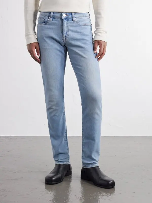 FRAME L'homme Slim-fit Stretch-denim Jeans