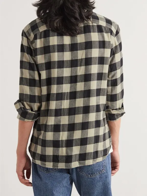 Ralph Lauren Matlock Checked Cotton And Linen-blend Twill Shirt