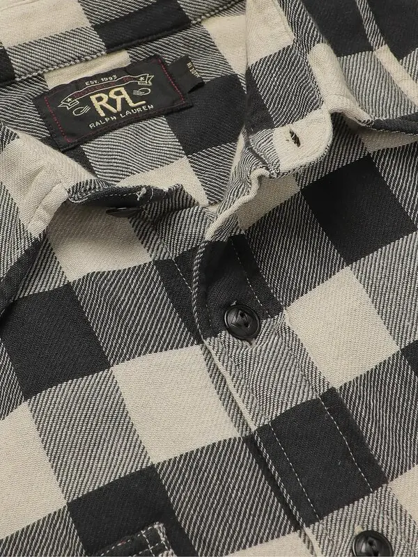Ralph Lauren Matlock Checked Cotton And Linen-blend Twill Shirt