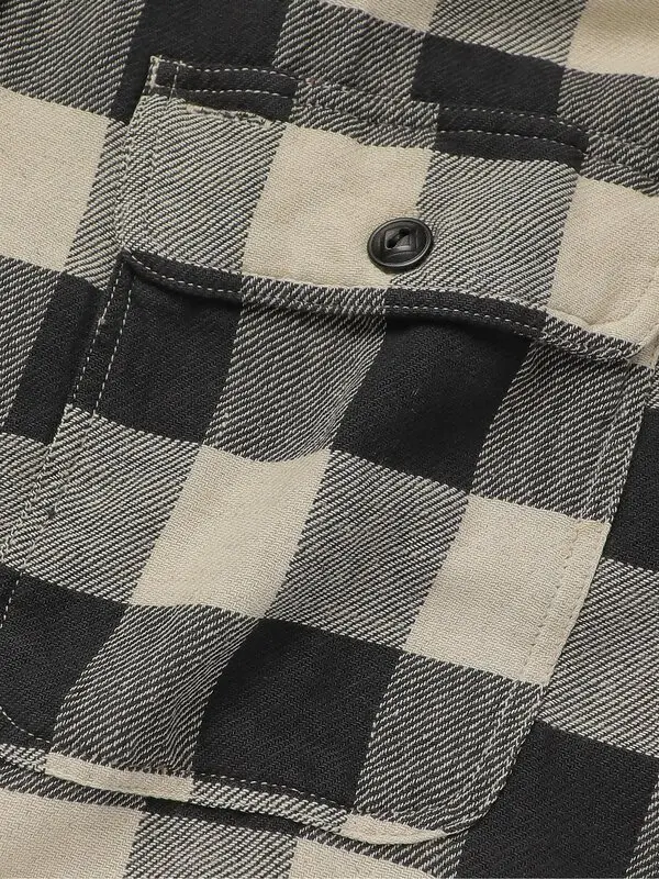 Ralph Lauren Matlock Checked Cotton And Linen-blend Twill Shirt
