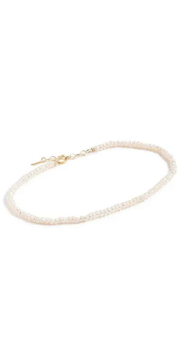 BY ADINA EDEN Pearl Anklet - Pearl White