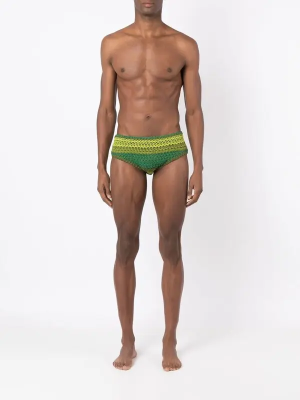 AMIR SLAMA Crochet-knit Swimming Trunks