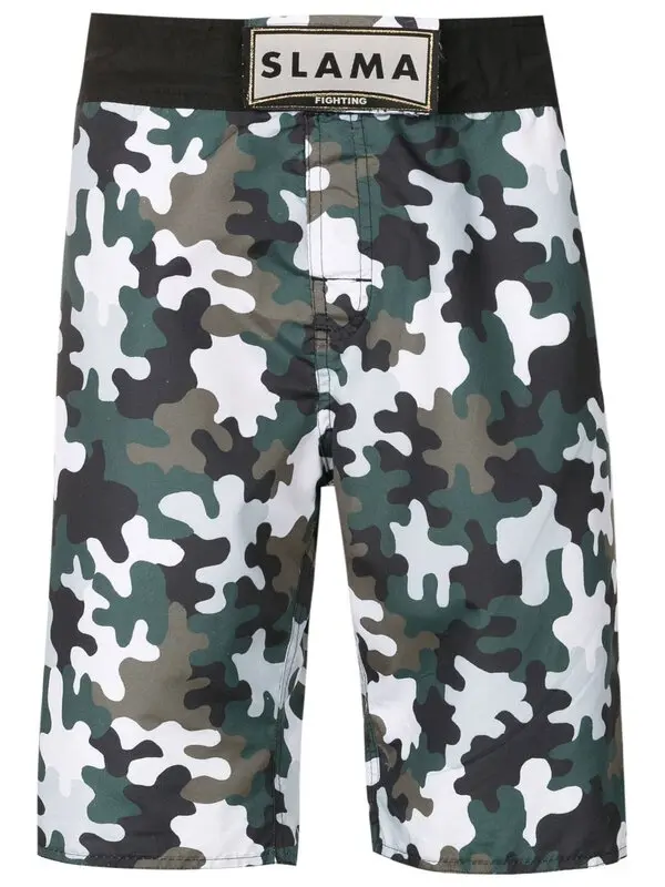 AMIR SLAMA Camouflage Print Bermuda Shorts - Multicolour