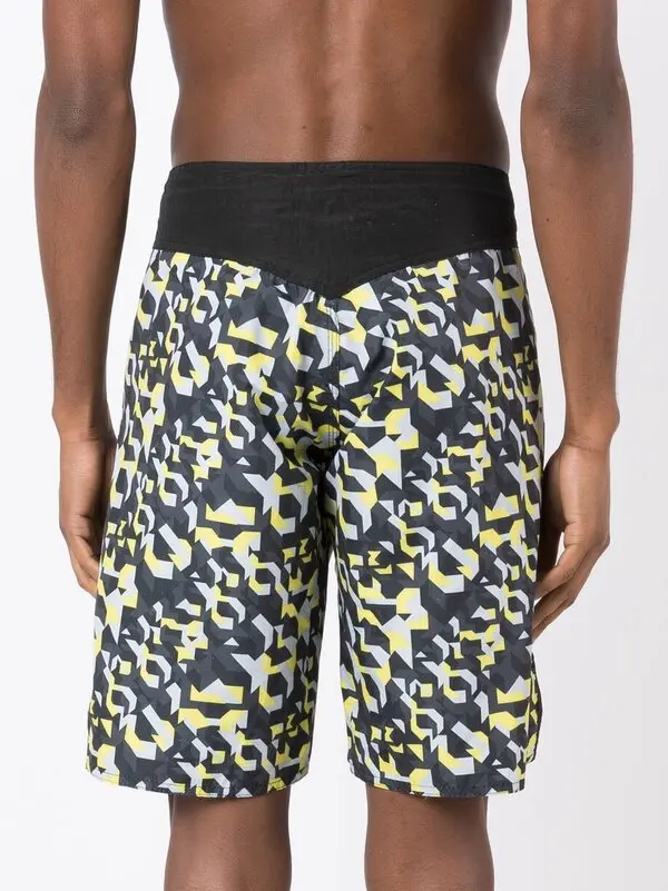 AMIR SLAMA Geometric-print Bermuda Shorts