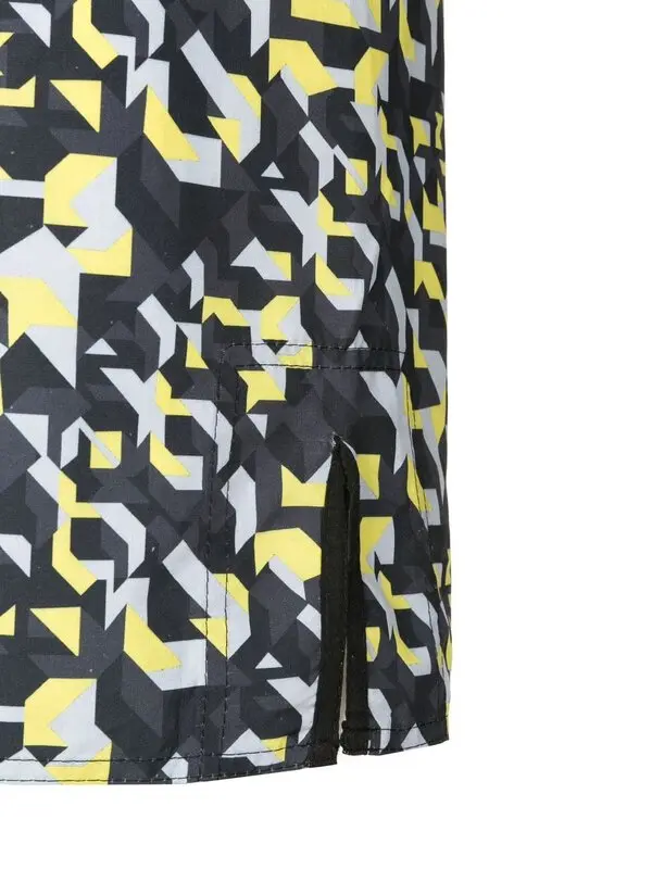 AMIR SLAMA Geometric-print Bermuda Shorts