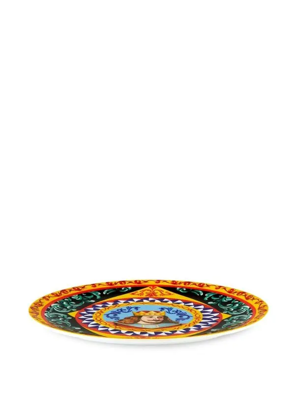 Dolce & Gabbana Knight-print Charger Plate