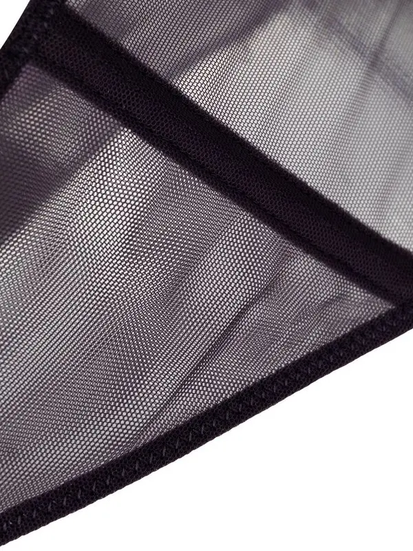 MAISON CLOSE Sheer Garter Belt - Purple