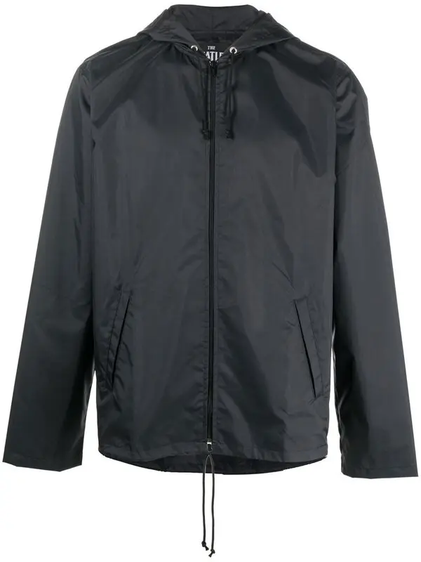 Comme Des Garçons The Beatles Graphic Print Hooded Jacket - Black