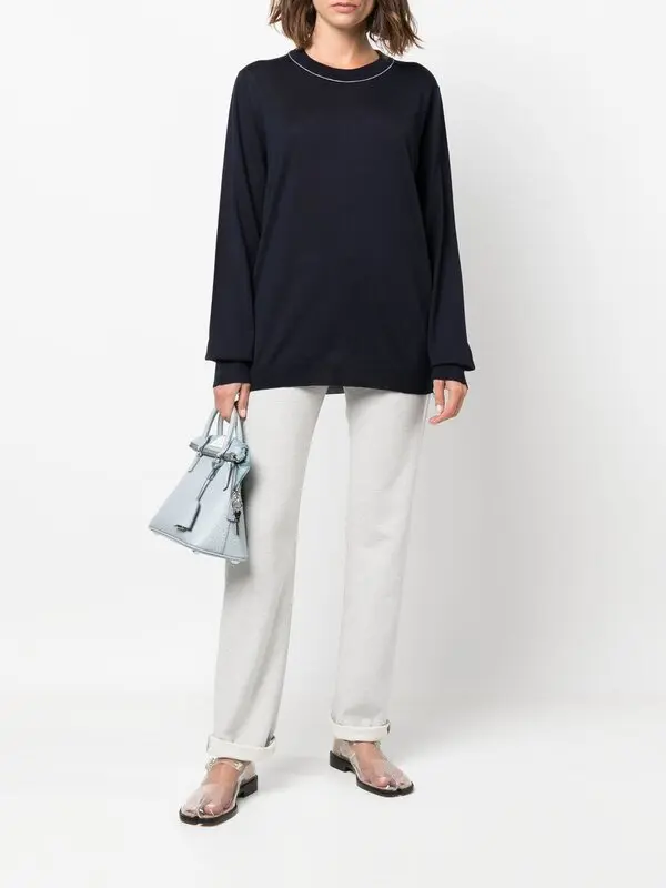 MAISON MARGIELA Work-in-progress Wool Jumper - Blue