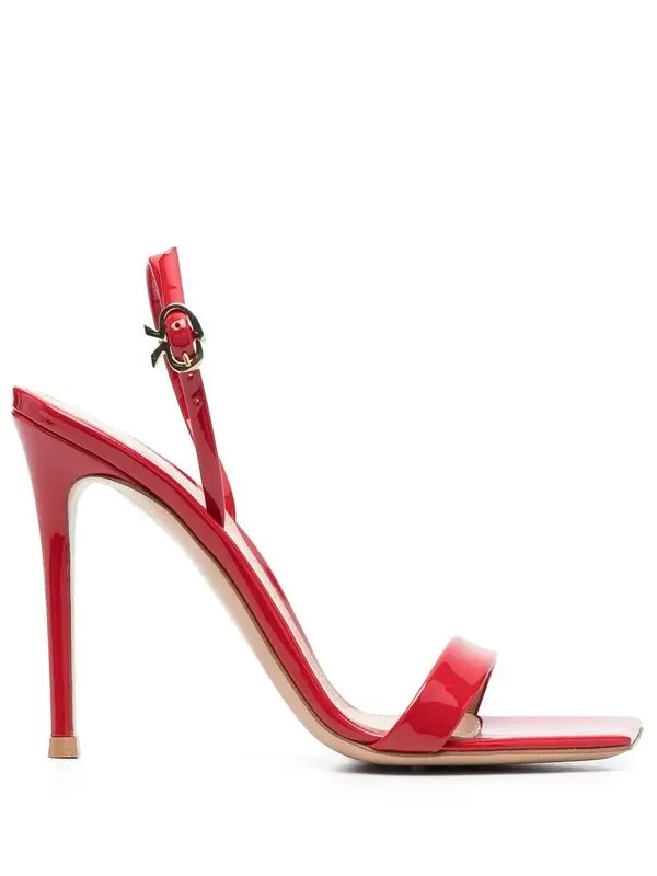 GIANVITO ROSSI 105mm Ribbon Sandals - Red