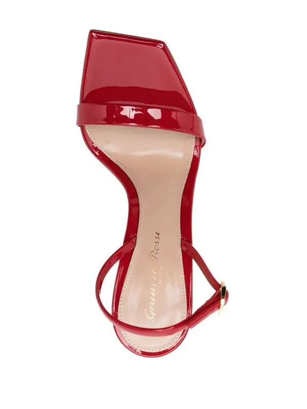 GIANVITO ROSSI 105mm Ribbon Sandals - Red