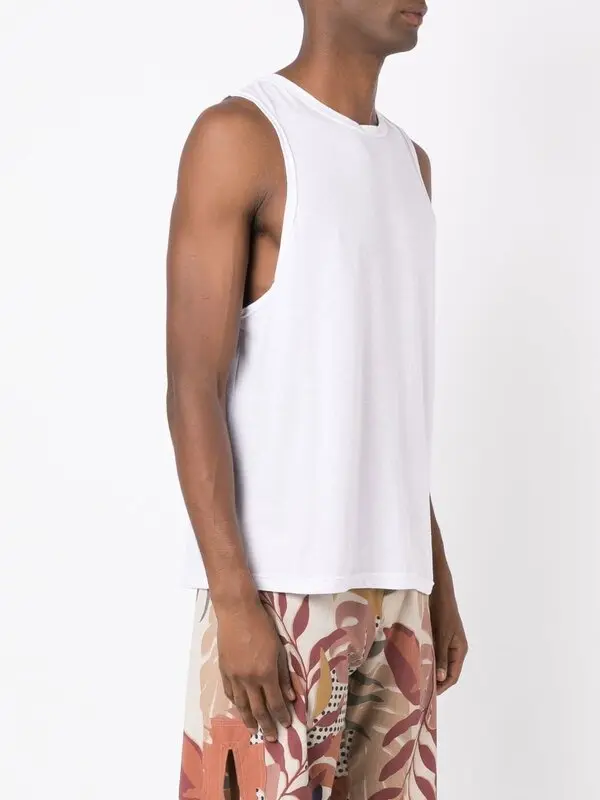 AMIR SLAMA Embroidered Logo Tank Top