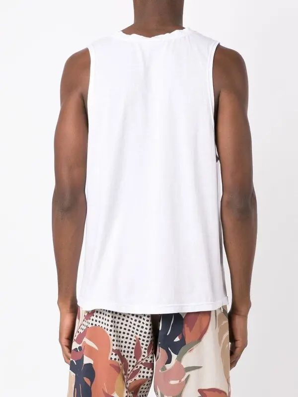 AMIR SLAMA Embroidered Logo Tank Top