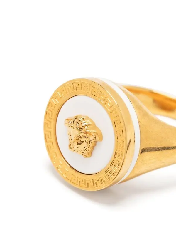 Versace Medusa Enamel Ring - Gold