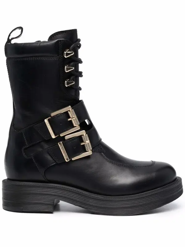 Moschino Buckle-fastening Combat Boots
