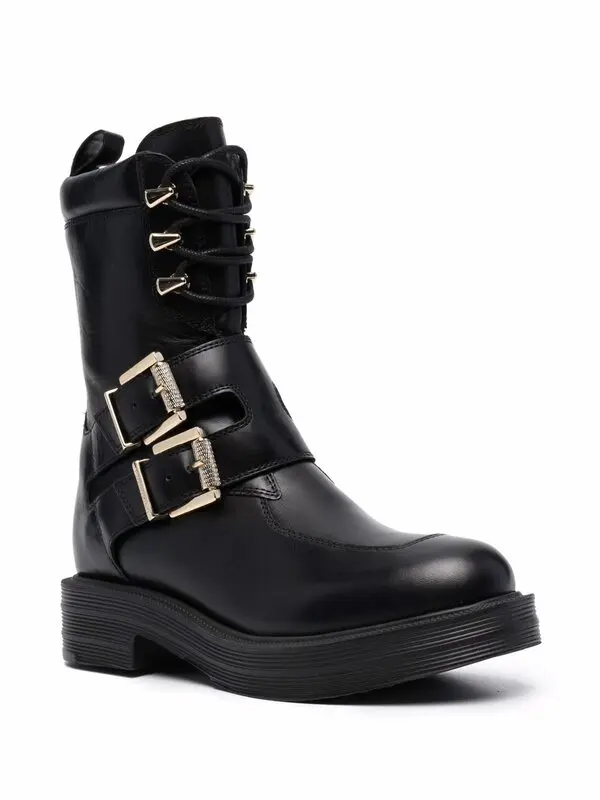 Moschino Buckle-fastening Combat Boots
