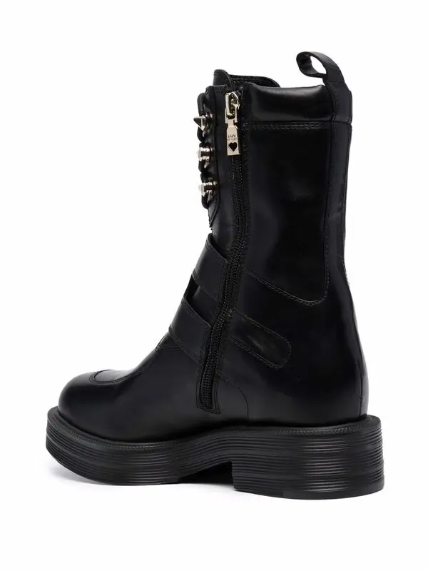 Moschino Buckle-fastening Combat Boots