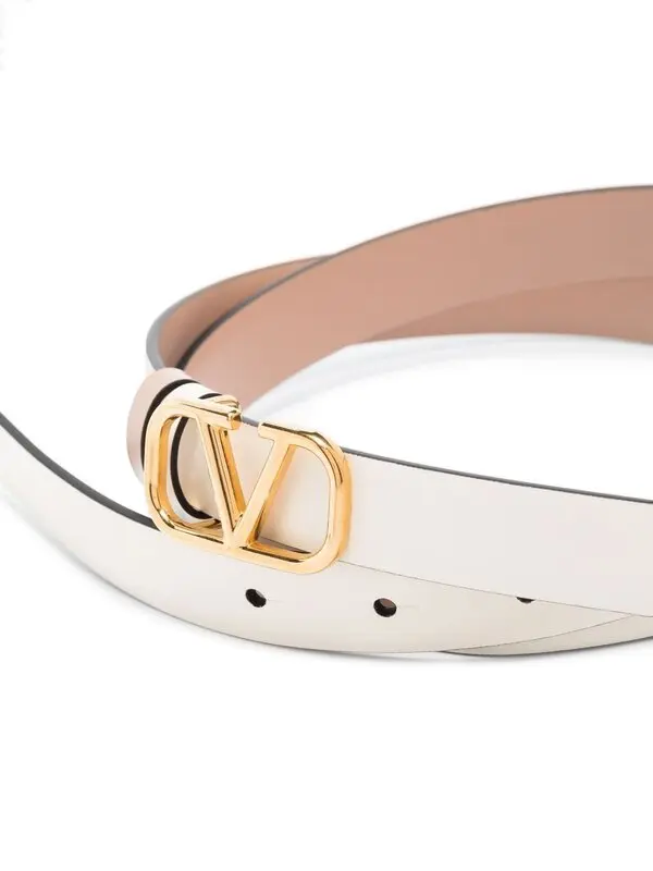 Valentino Garavani 20mm Vlogo Signature Reversible Belt - Neutrals