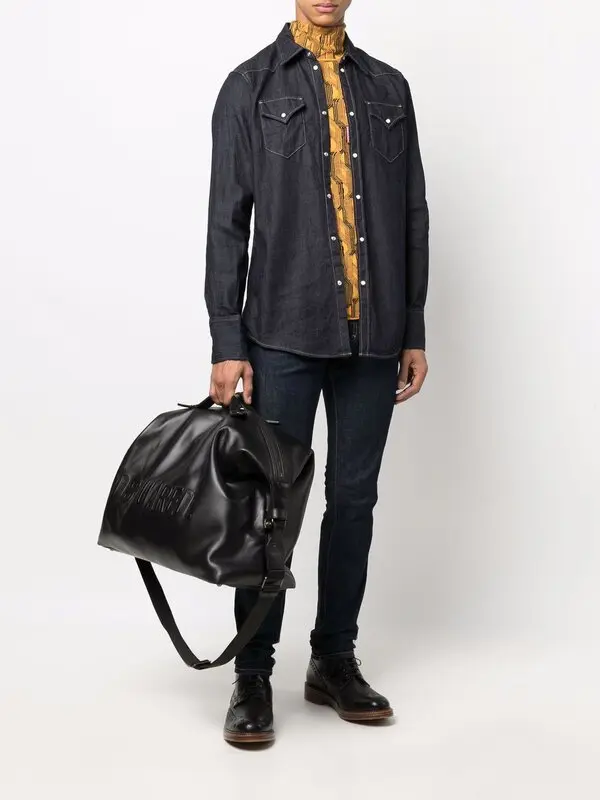 Dsquared2 Dark-wash Denim Shirt - Blue