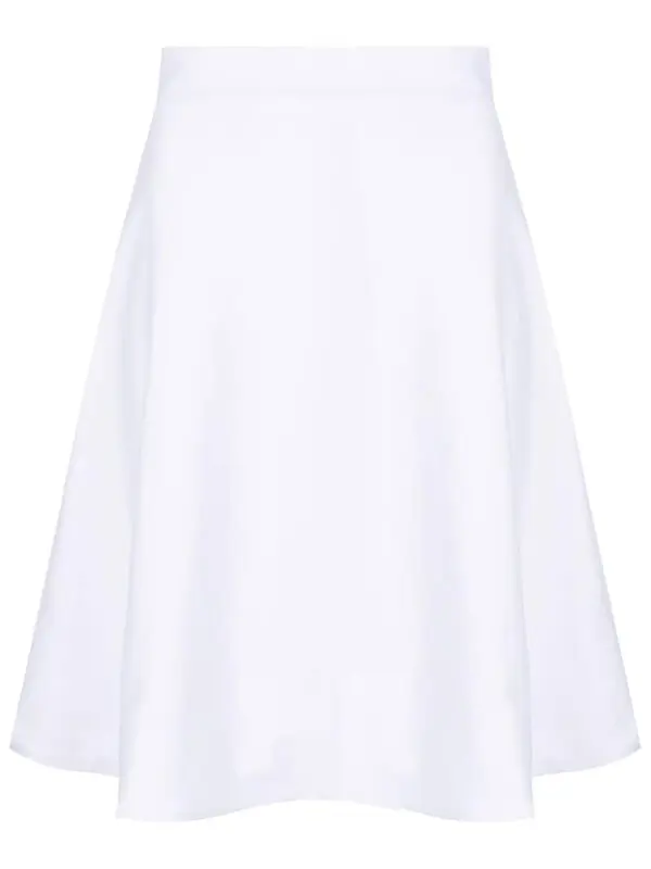 AMIR SLAMA High-waist Midi Skirt - White