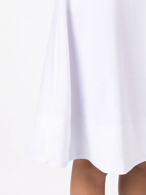 AMIR SLAMA High-waist Midi Skirt - White