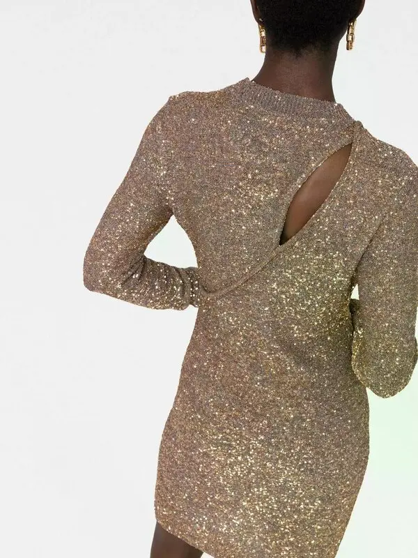 Stella McCartney Sequin-embellished Knitted Dress