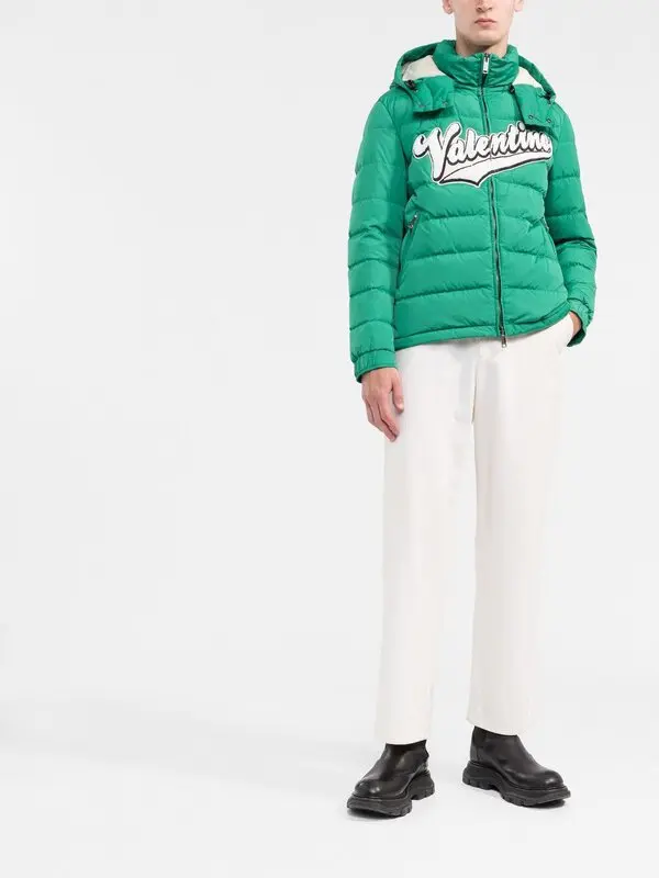 Valentino Garavani Logo-patch Puffer Jacket