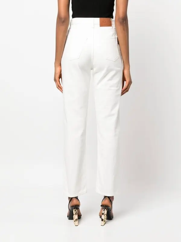 Philipp Plein Mom-fit Distressed Jeans - Neutrals