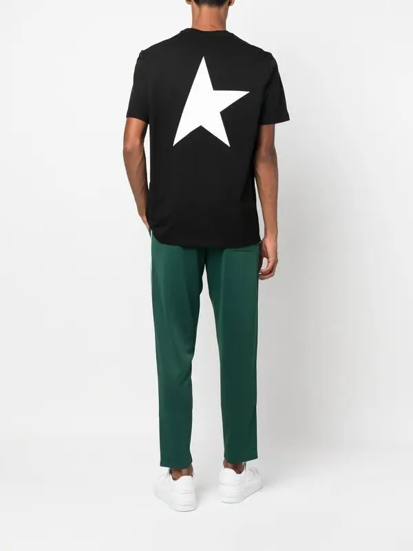 GOLDEN GOOSE Star" Collection T-shirt With Contrasting Logo And Star - Black