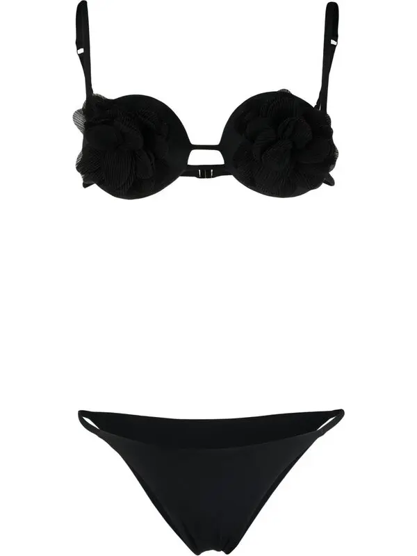 LA REVECHE Amal Two-piece Bikini Set - Black