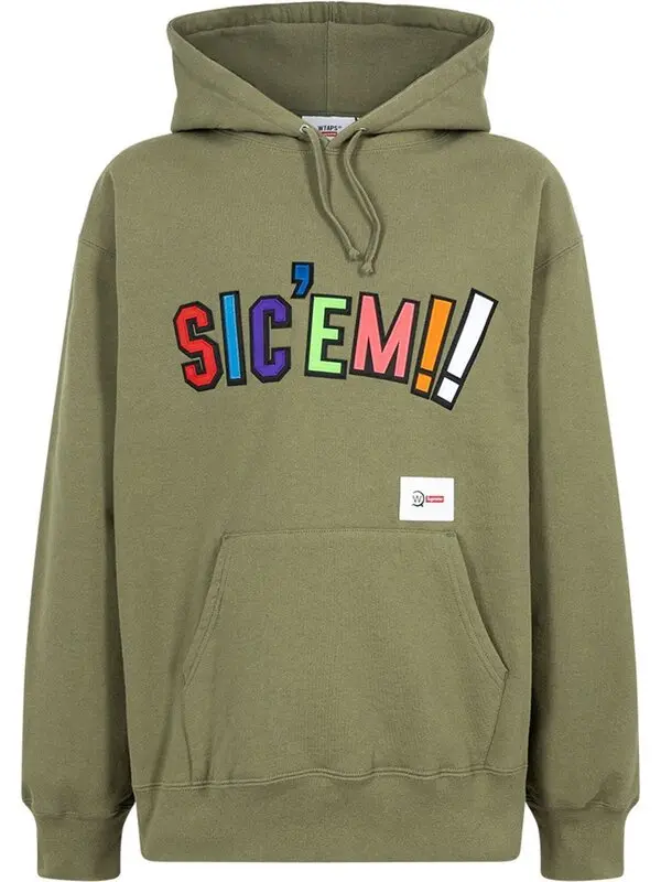 Supreme X Wtaps Sic'em! Hoodie - Green