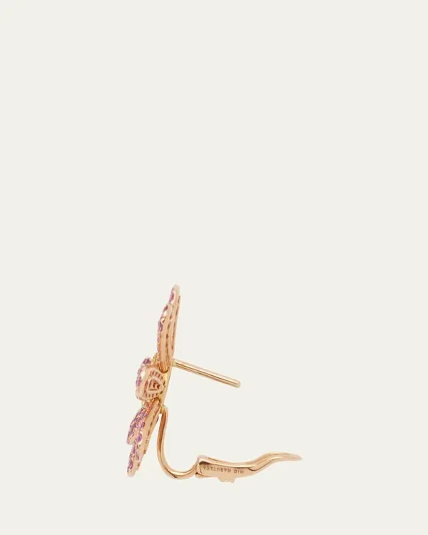 MIO HARUTAKA 18k Rose Gold Margaret Single Earring With Sapphires