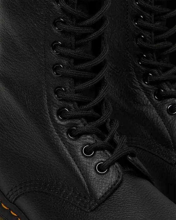 Dr. Martens 1490 Virginia Leather Mid-calf Boots - Black