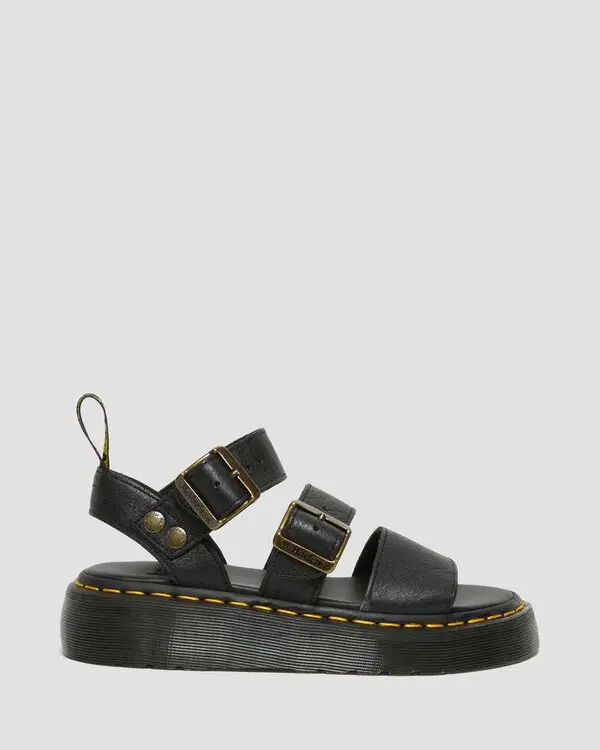 Dr. Martens Gryphon Pisa Leather Platform Sandals