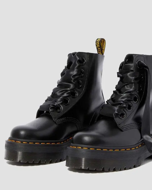 Dr. Martens Molly Leather Platform Boots