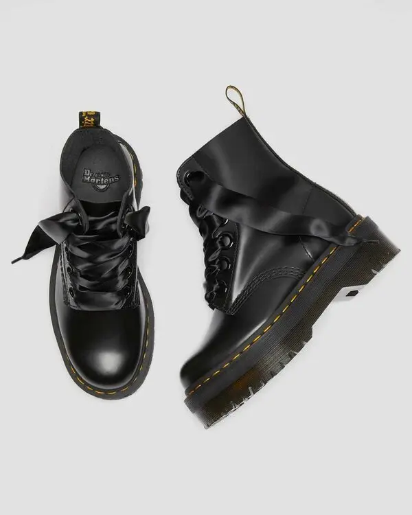 Dr. Martens Molly Leather Platform Boots
