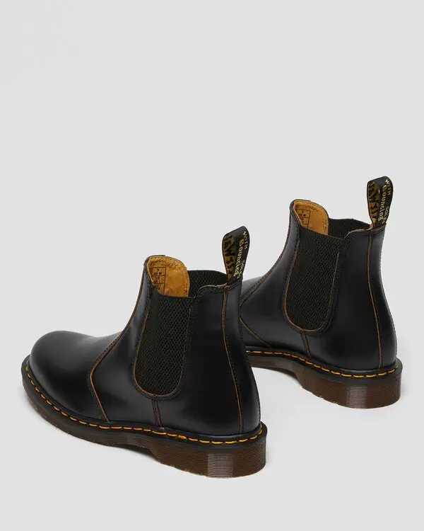 Dr. Martens 2976 Vintage Made In England Chelsea Boots - Black