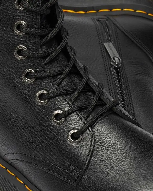 Dr. Martens Jadon Iii Pisa Leather Platform Boots - Black