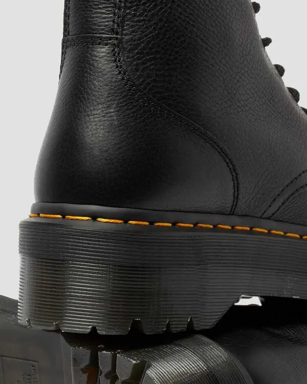 Dr. Martens Jadon Iii Pisa Leather Platform Boots - Black