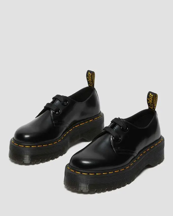 Dr. Martens Holly Leather Platform Shoes