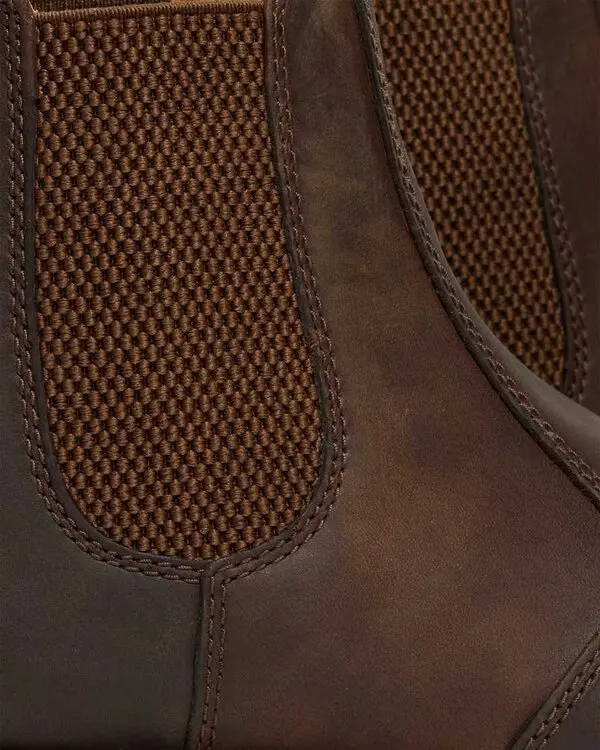 Dr. Martens 2976 Crazy Horse Leather Chelsea Boots - Brown