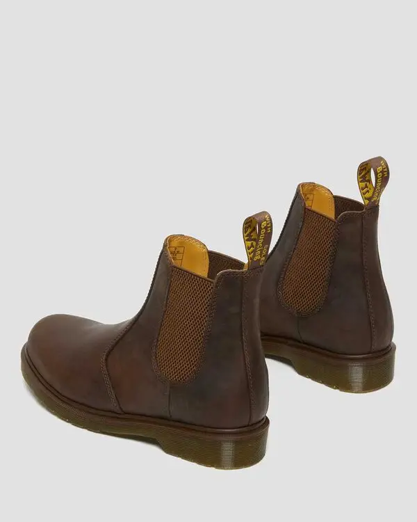 Dr. Martens 2976 Crazy Horse Leather Chelsea Boots - Brown