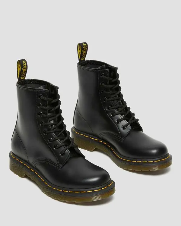 Dr. Martens 1460 Smooth Leather Lace-up Boots - Black
