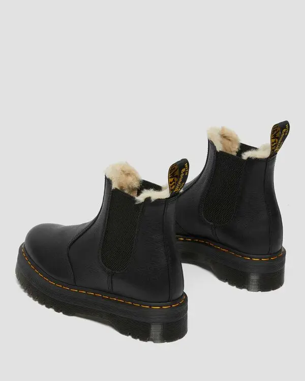 Dr. Martens 2976 Faux Fur Lined Platform Chelsea Boots